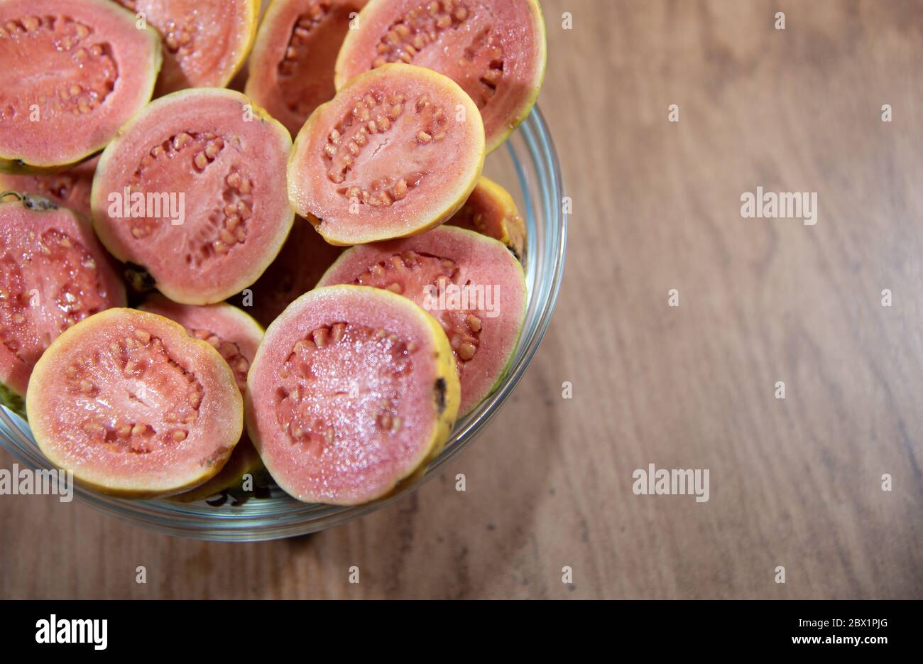 Guava fruits (Psidium guajava). Guava is the fruit of guava, a tree of ...