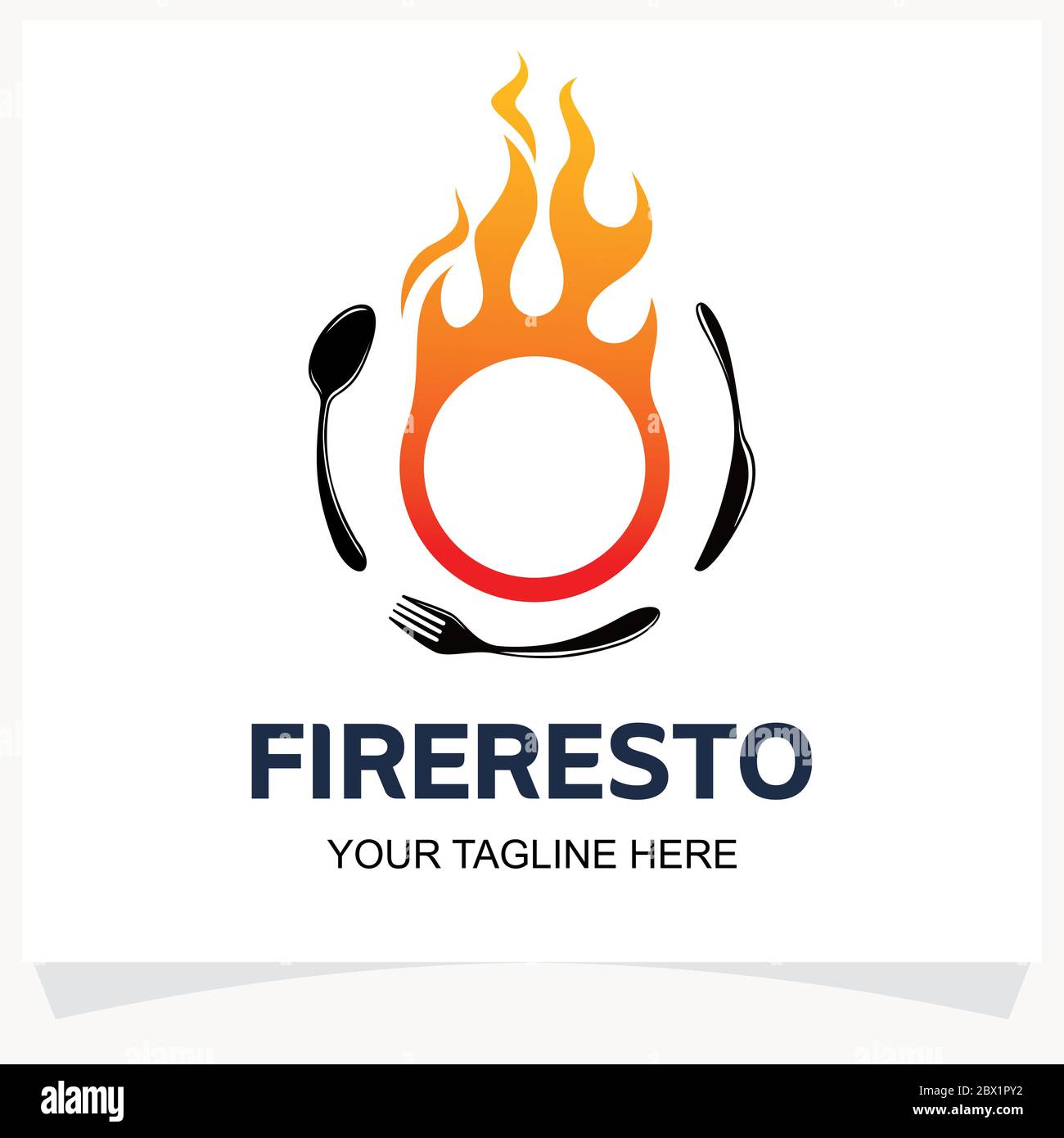 Restaurant logo design hi-res stock photography and images - Alamy