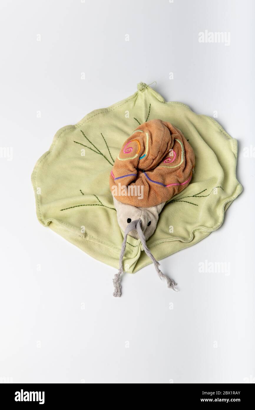 Child comforter used on white background Stock Photo - Alamy