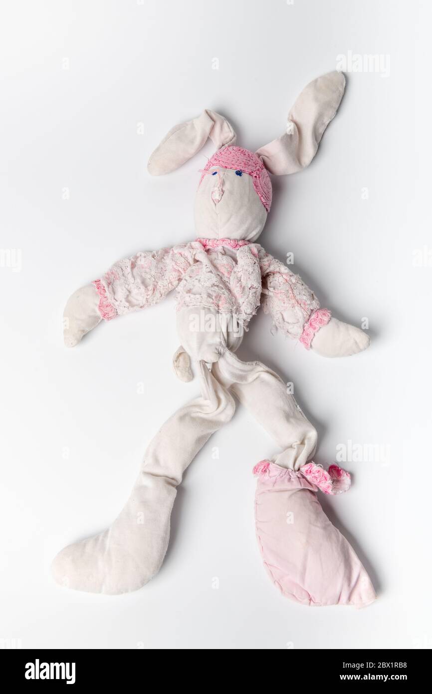 Child comforter used on white background Stock Photo - Alamy