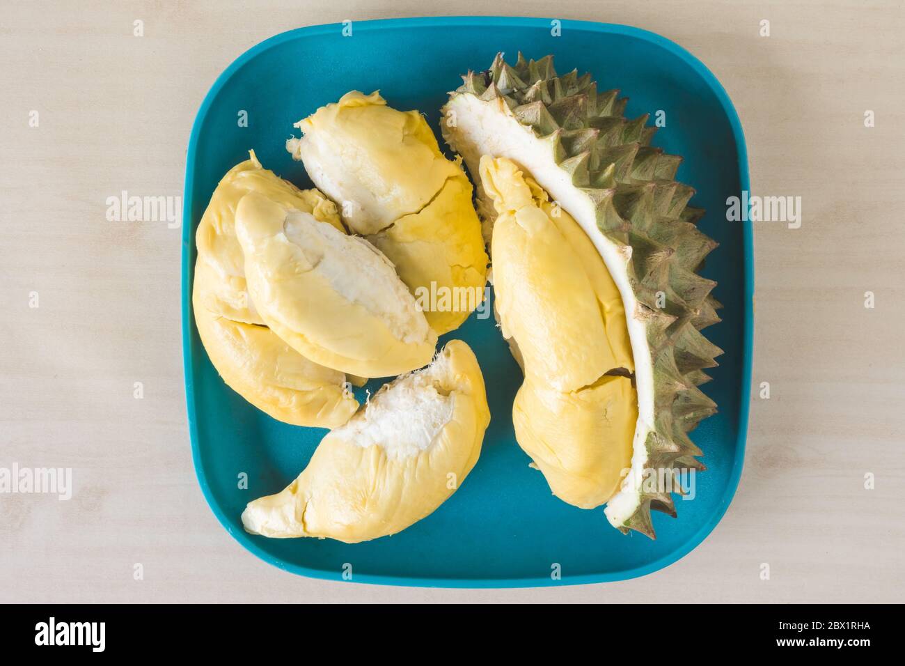 Top view durian hi-res stock photography and images - Alamy