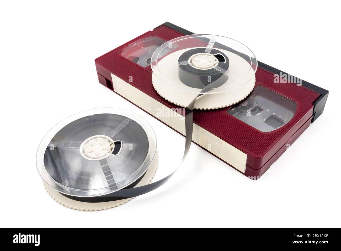 Retro reel to reel tape recorder Cut Out Stock Images & Pictures - Alamy