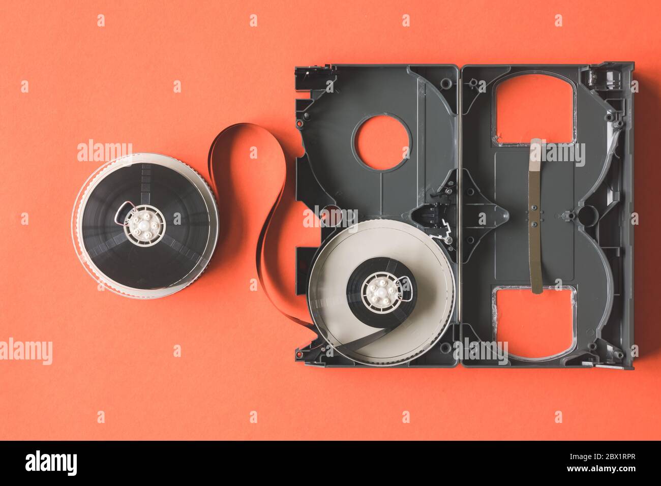 Old orange tape cassette hi-res stock photography and images - Alamy