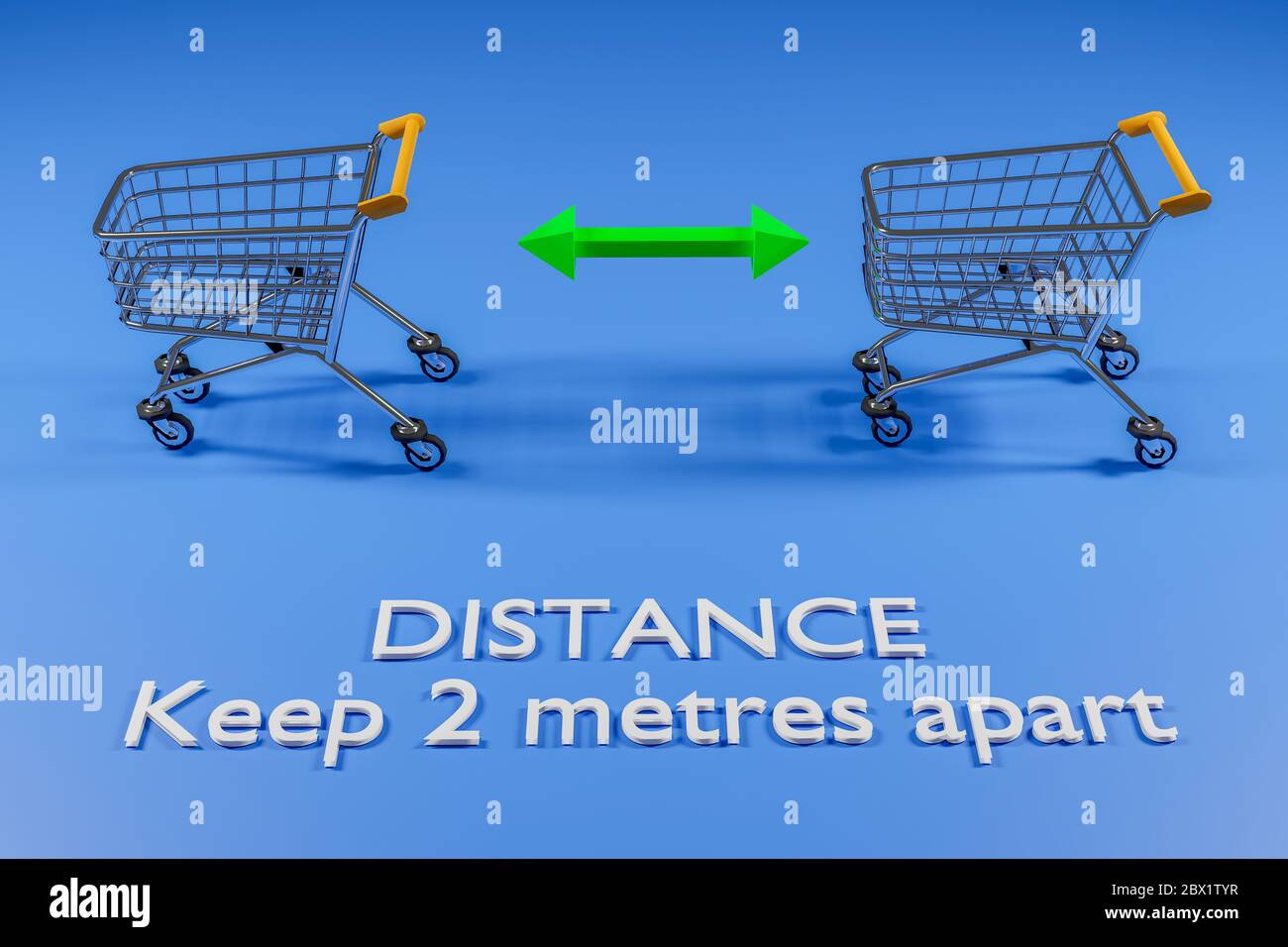 Social distancing, keep distance between customer queue to protect from ...