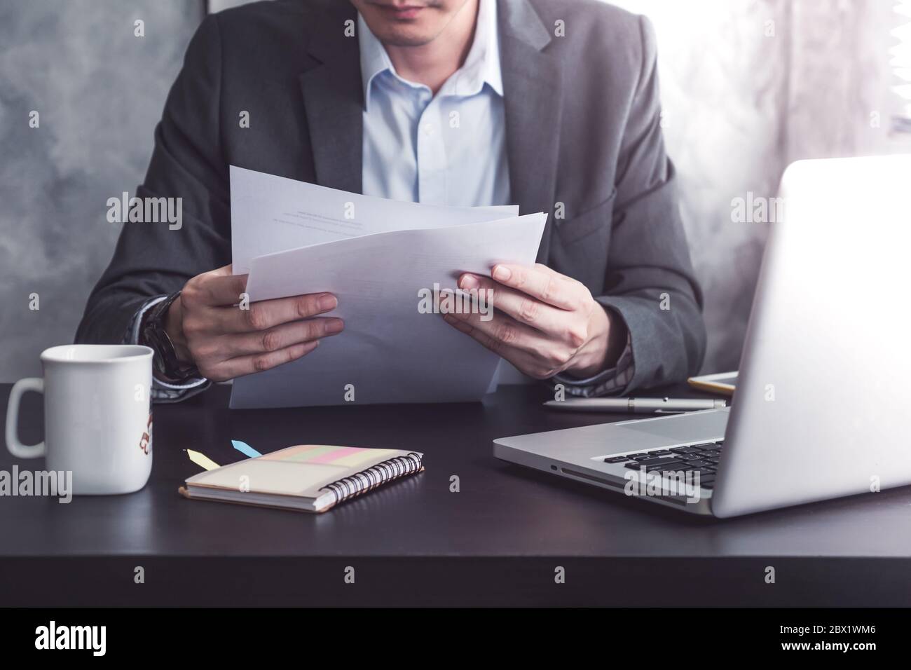 Close up workplace documents desktop hi-res stock photography and ...