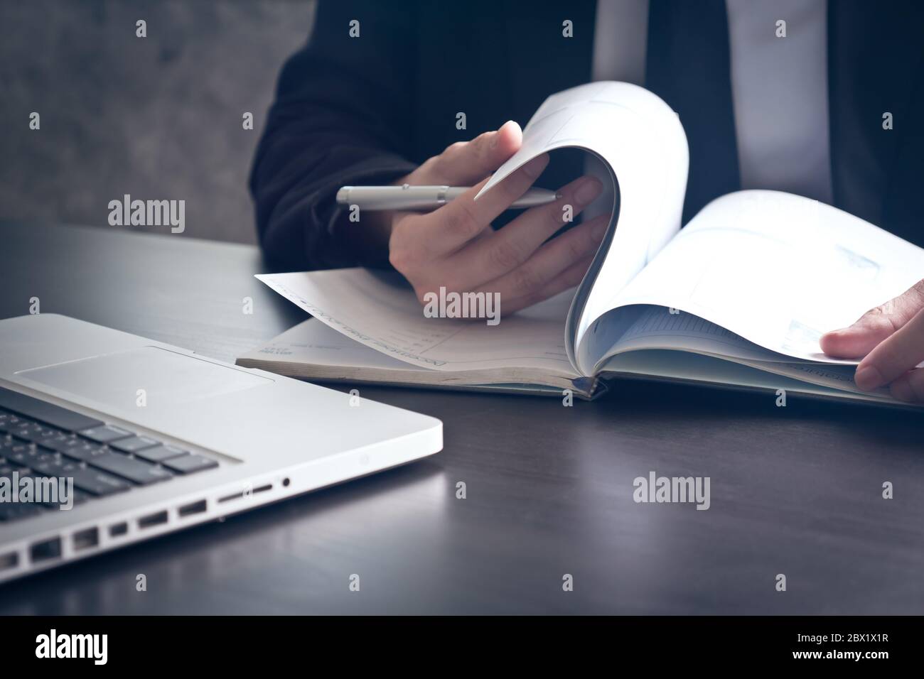 Close up workplace documents desktop hi-res stock photography and ...