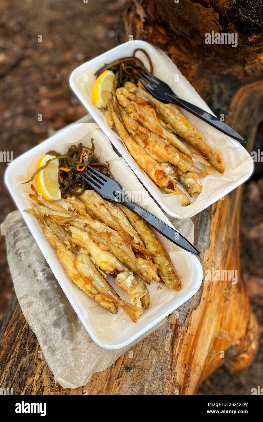 Fresh sea smelt fish hi-res stock photography and images - Alamy