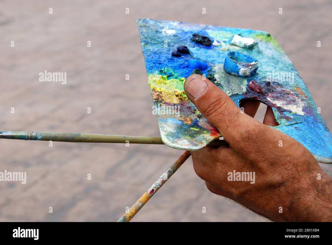 Painters hand hi-res stock photography and images - Alamy