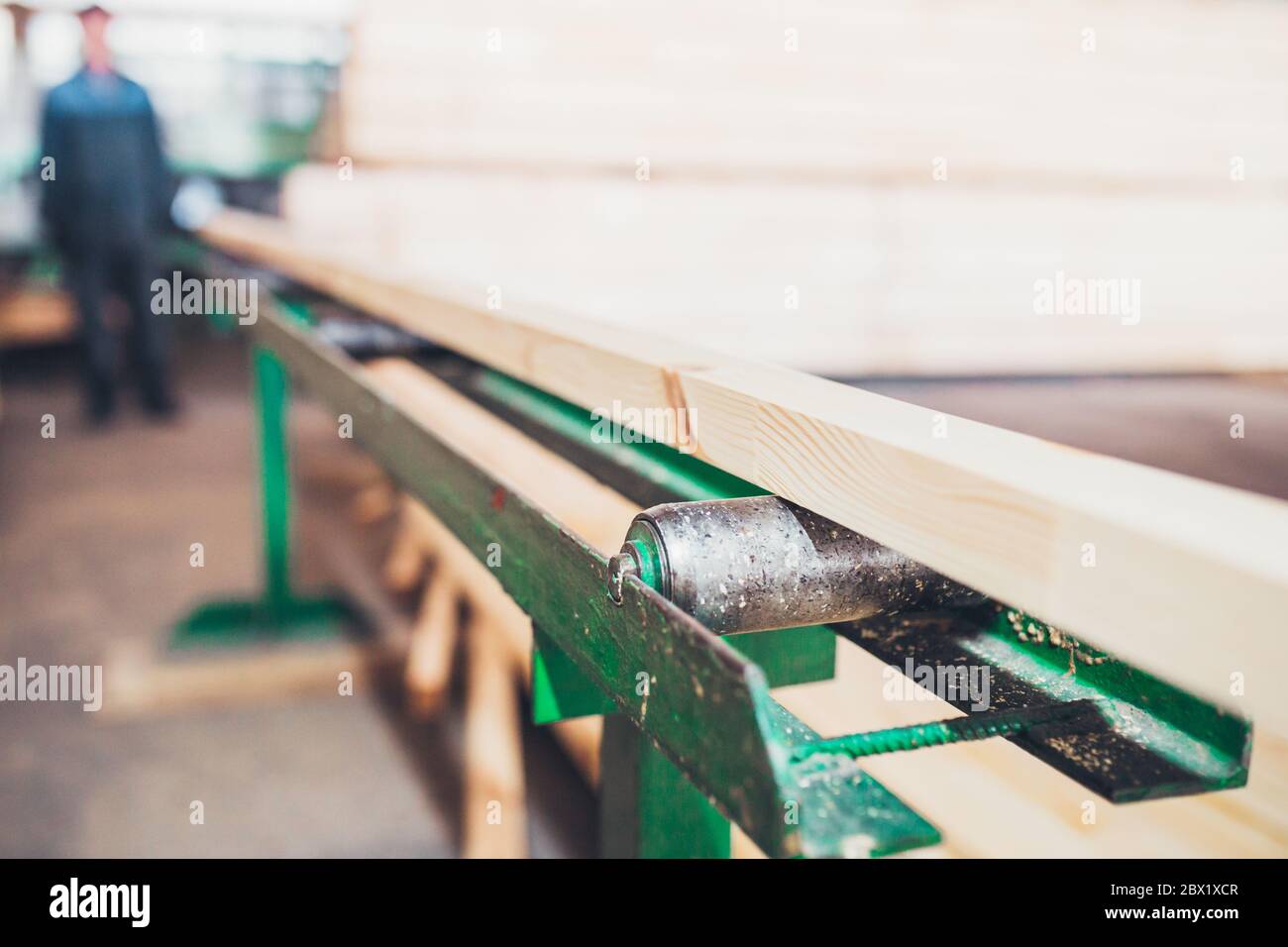 Woodworking factory - the production of building materials from timber ...