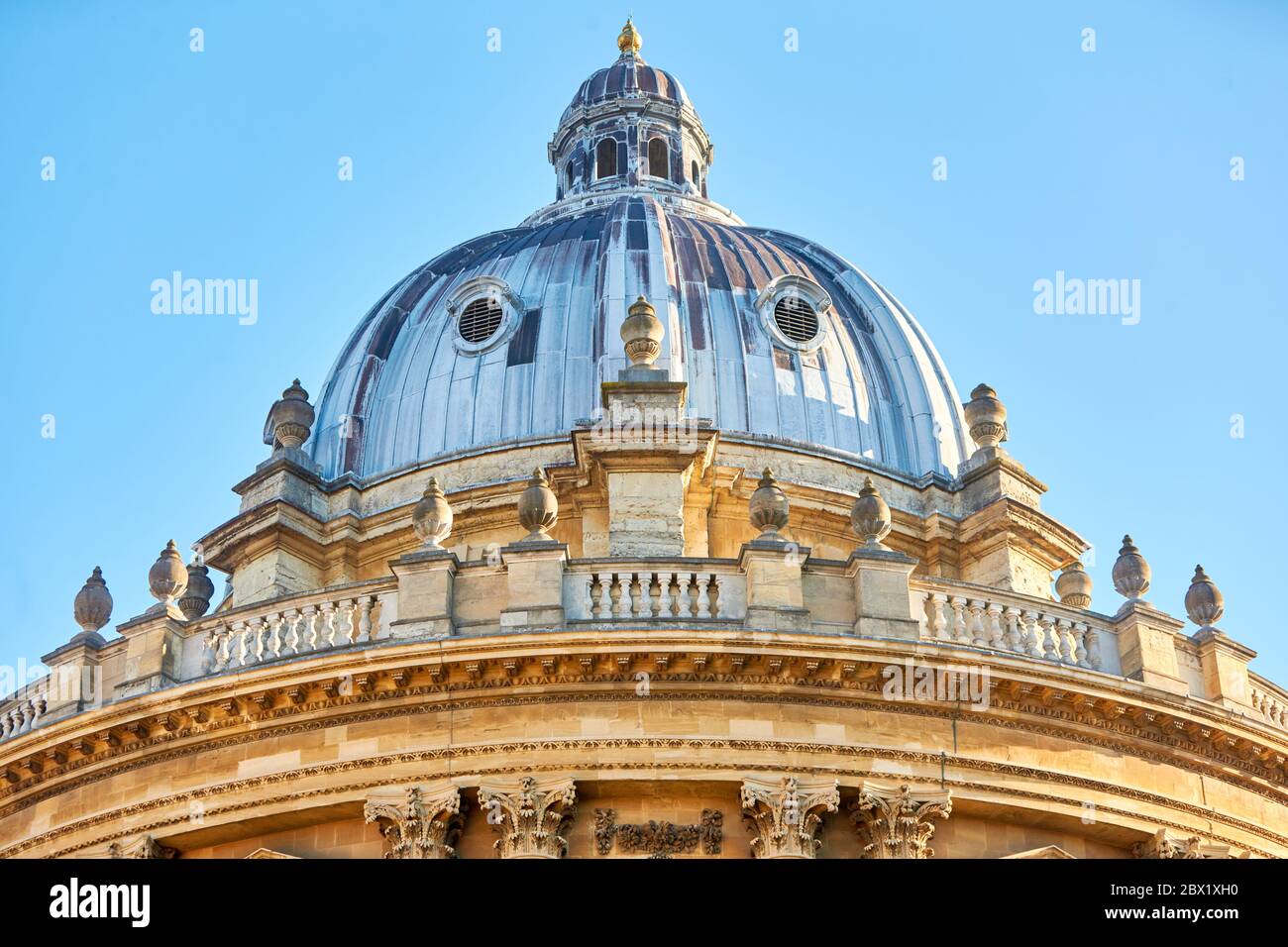 Detail view of the Radcliffe Camera, part of the Bodleian Library, in ...
