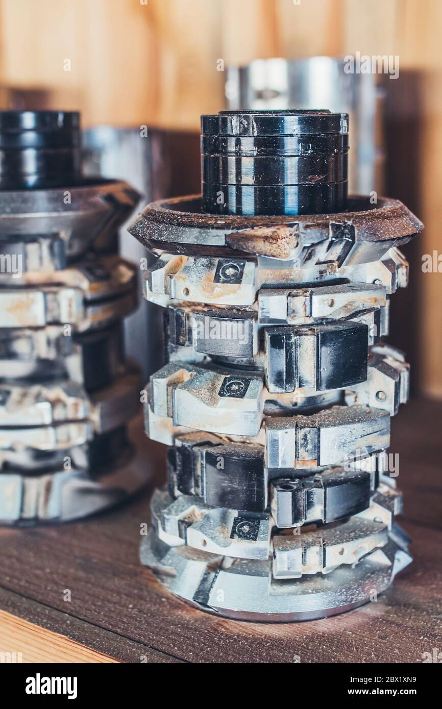 Woodworking factory - the production of building materials from timber ...