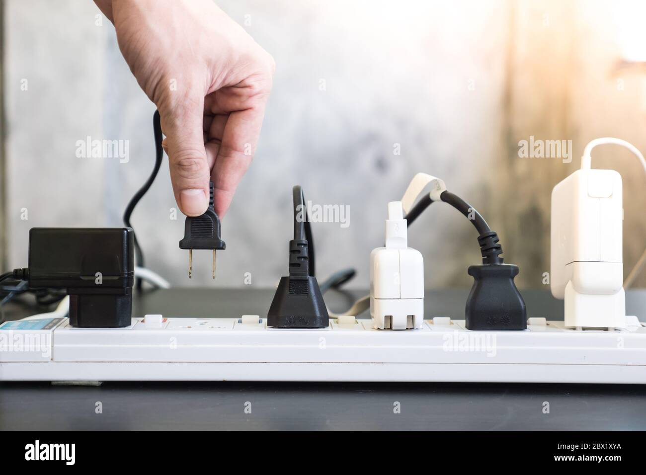 Multiple socket connected power hi-res stock photography and images - Alamy