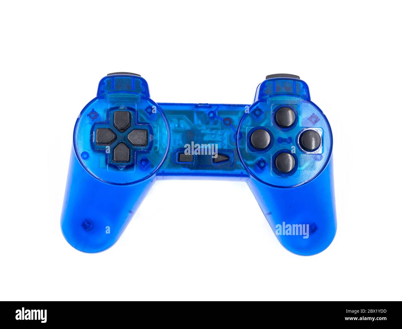 Video game controller on white background Stock Photo - Alamy