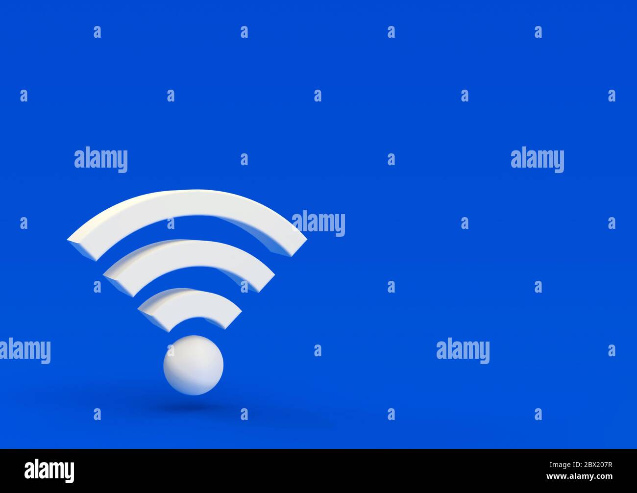 Wifi symbol blue hi-res stock photography and images - Alamy