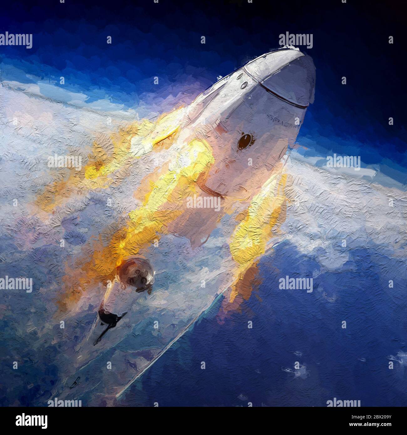 Spacex starship launch at boca chica hi-res stock photography and ...
