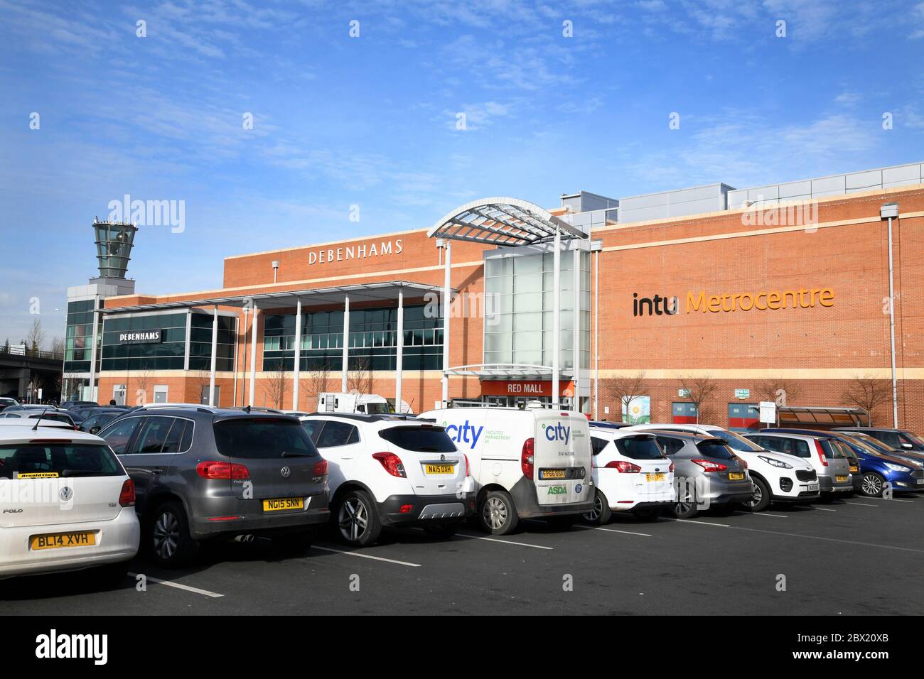 External views of The Metro Centre shopping centre in Gateshead Stock ...