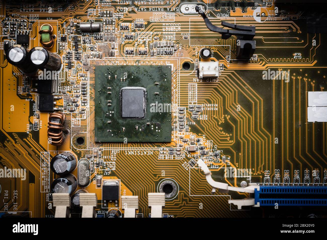 Computer circuit board, electronic technology background Stock Photo ...