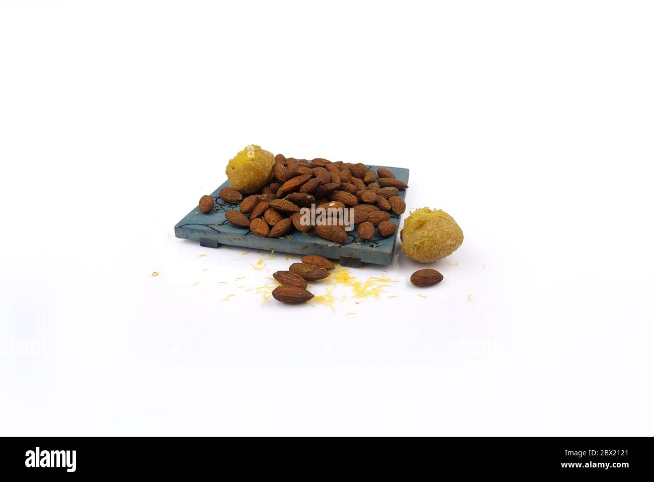 Dry Fruits Flavor in white background Stock Photo - Alamy