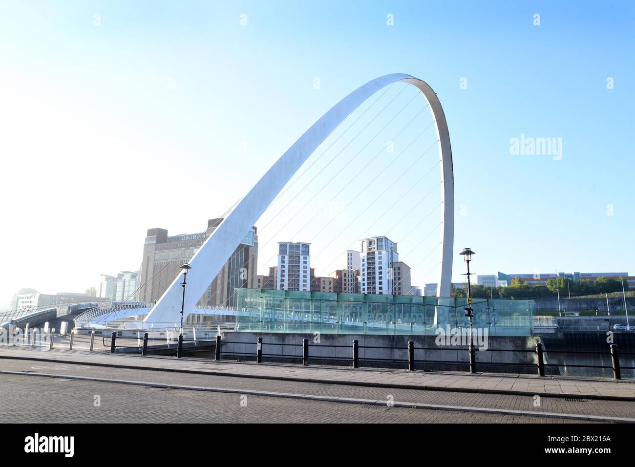 The Millennium Bridge in Newcastle upon Tyne also now as the Blinking ...