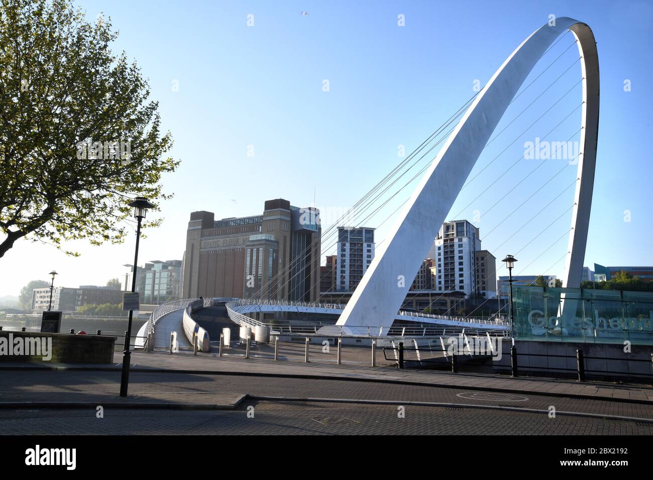 The Millennium Bridge in Newcastle upon Tyne also now as the Blinking ...