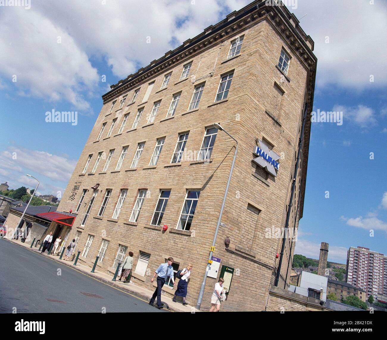 1995, Dean Clough Mill, Halifax, West Yorkshire, Northern England, UK ...