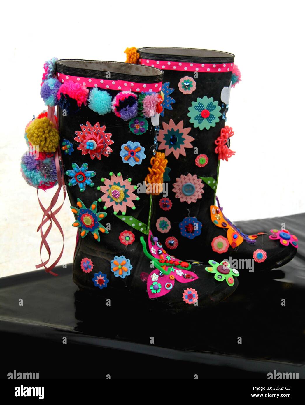 Decorated boots hi-res stock photography and images - Alamy