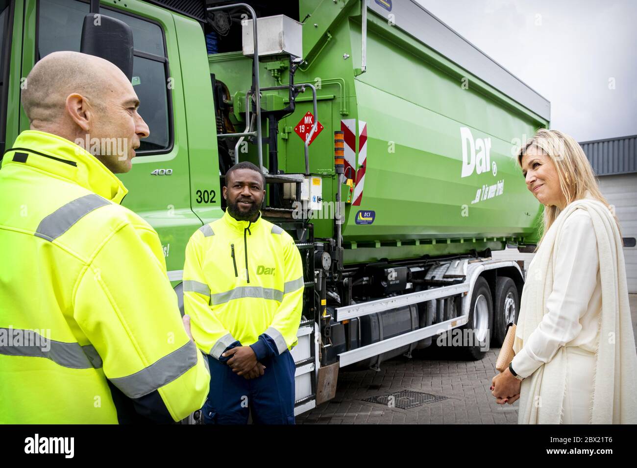Queen Maxima of The Netherlands at waste company DAR in Nijmegen, on ...