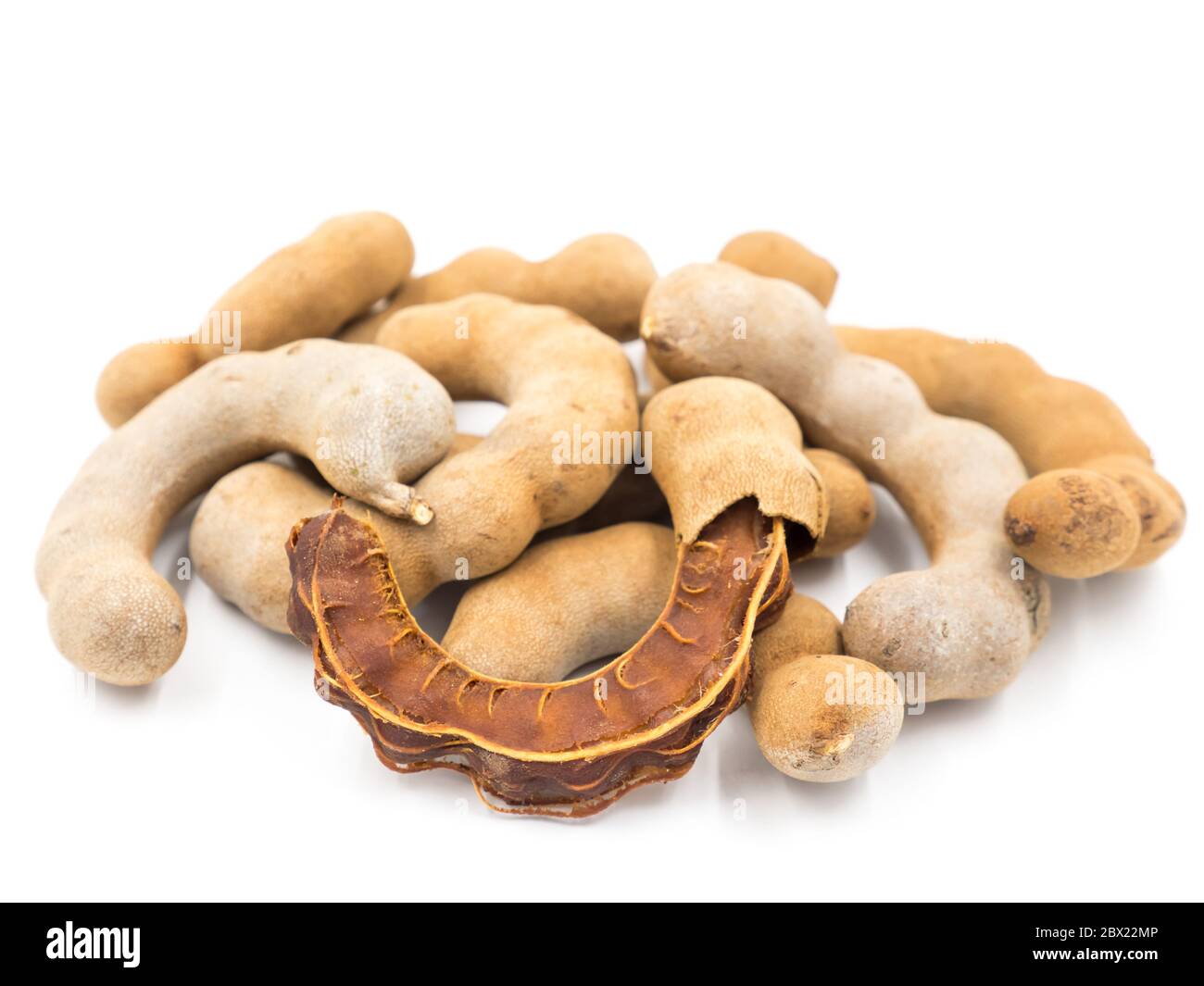 Sweet tamarind on white background. Soft focus Stock Photo - Alamy