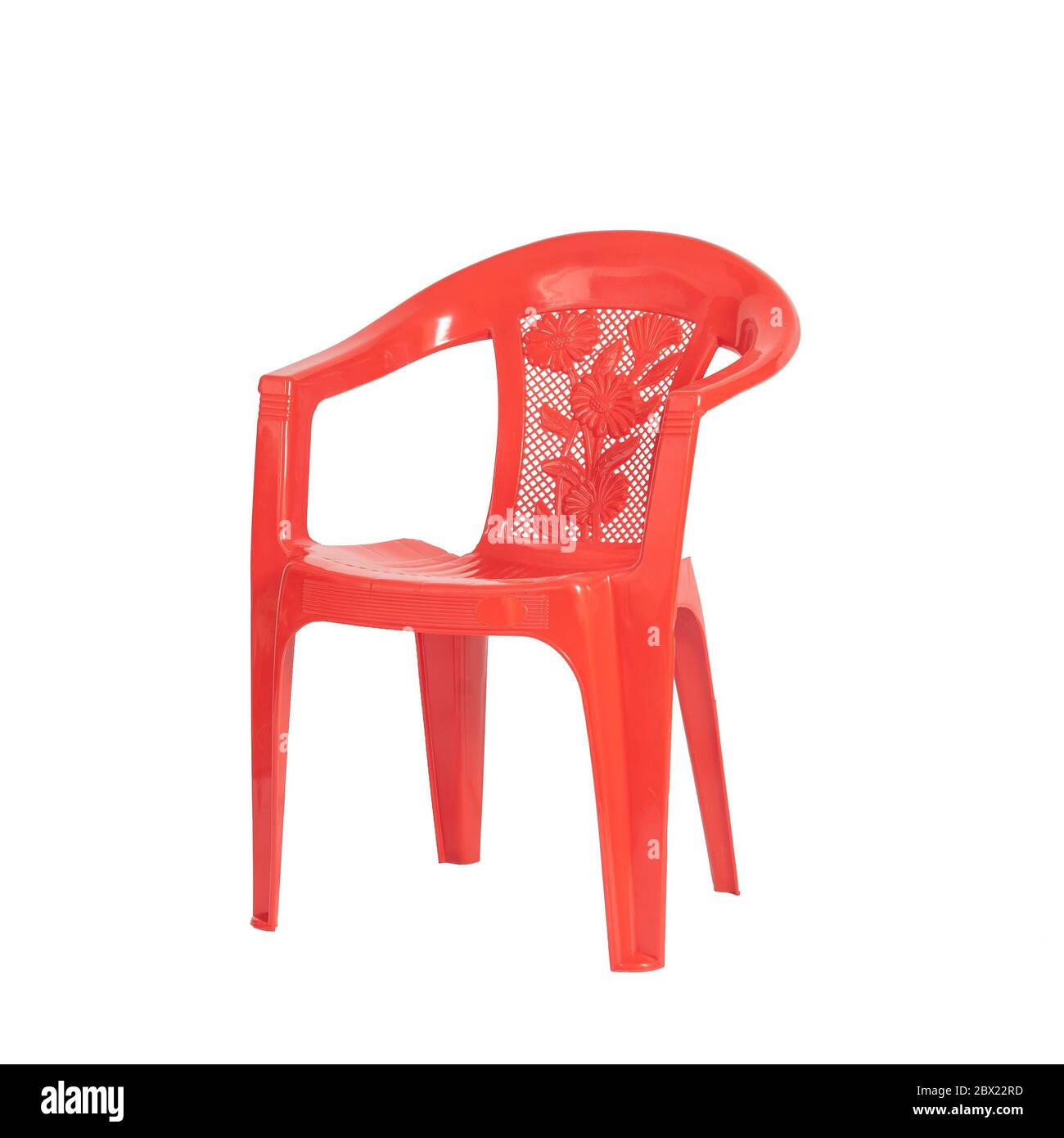 Plastic Furniture, chair, table, stool, table in white background Stock ...