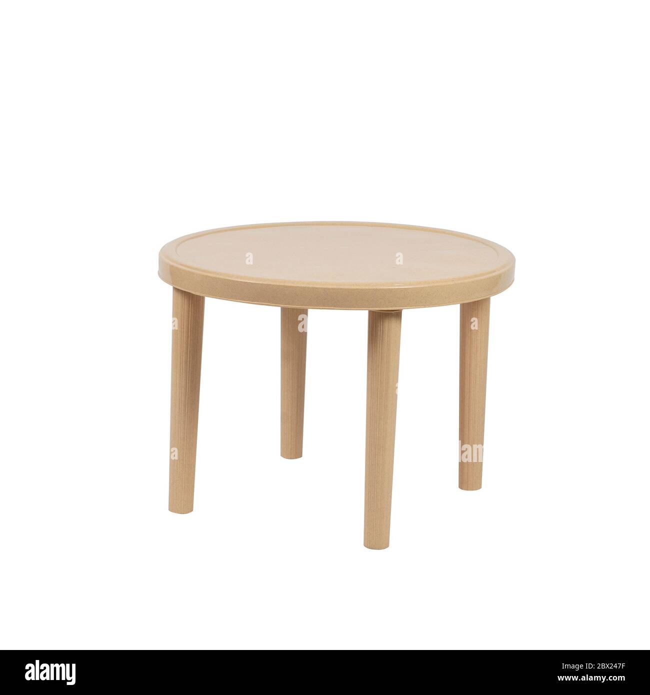 Plastic Furniture, chair, table, stool, table in white background Stock ...