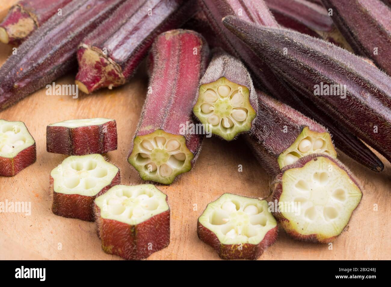 Red okra hi-res stock photography and images - Alamy
