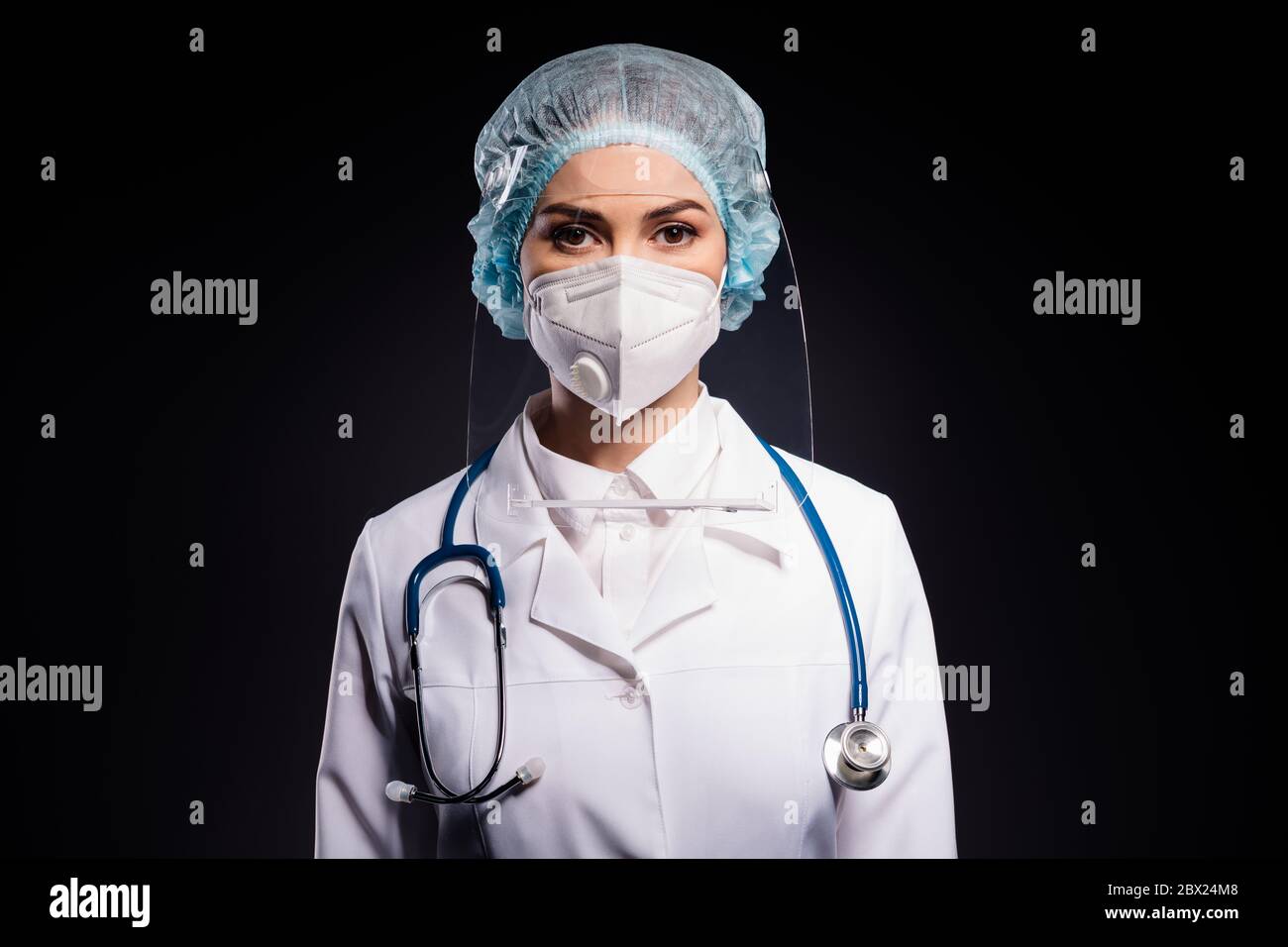 Portrait photo of serious infection disease doc experienced surgeon ...
