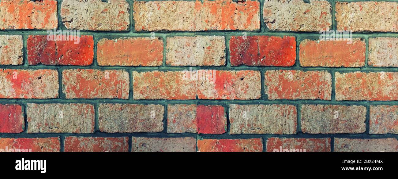 Old mon Brick Red brick wall for background or texture background Stock ...