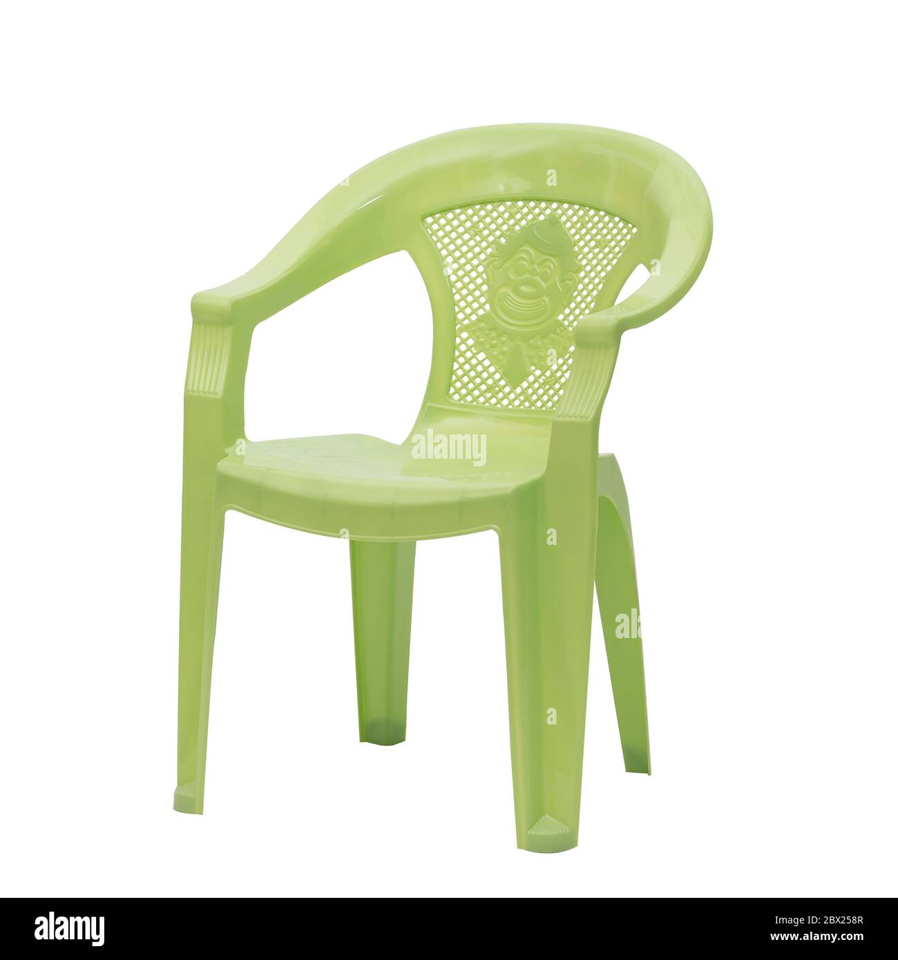 Plastic Furniture, chair, table, stool, table in white background Stock ...