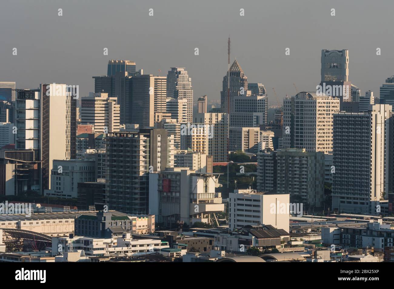 Cityscape and building of Bangkok in daytime, Bangkok is the capital of ...