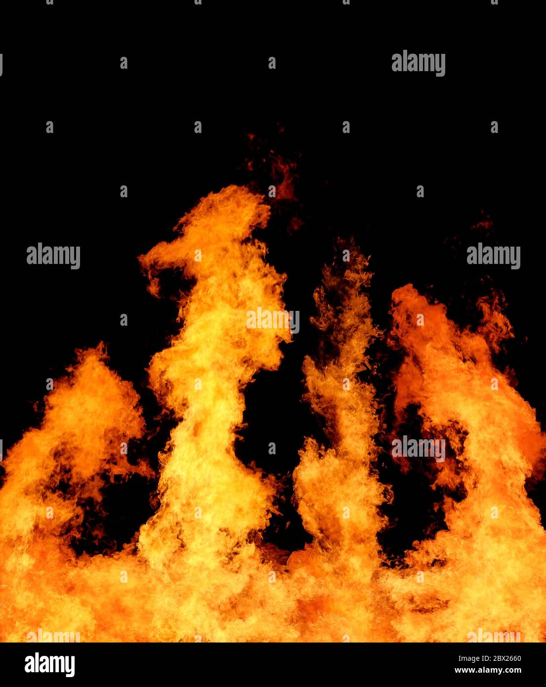Abstract flame of fire on the black background Stock Photo - Alamy