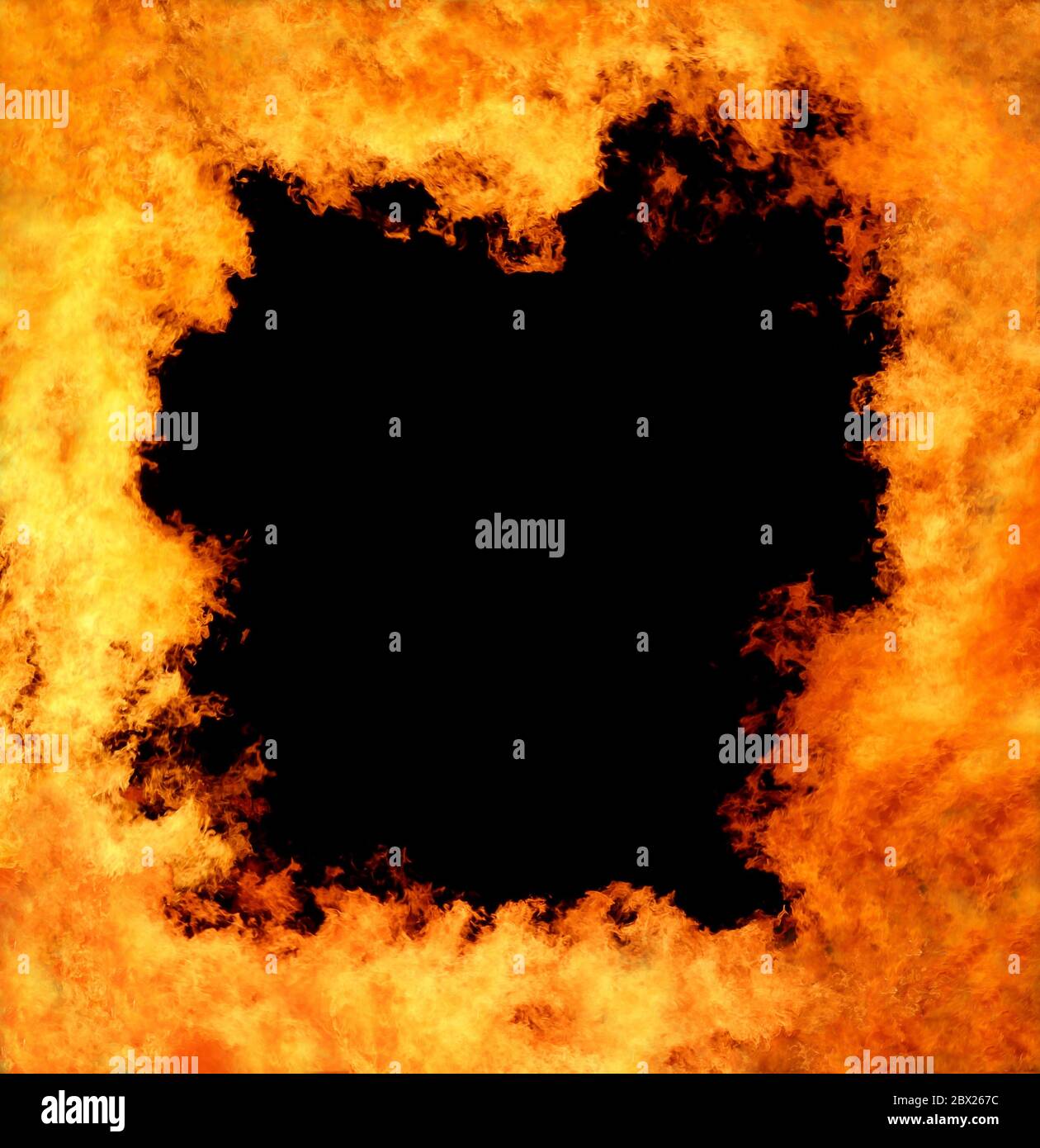 Abstract flame of fire on the black background Stock Photo - Alamy