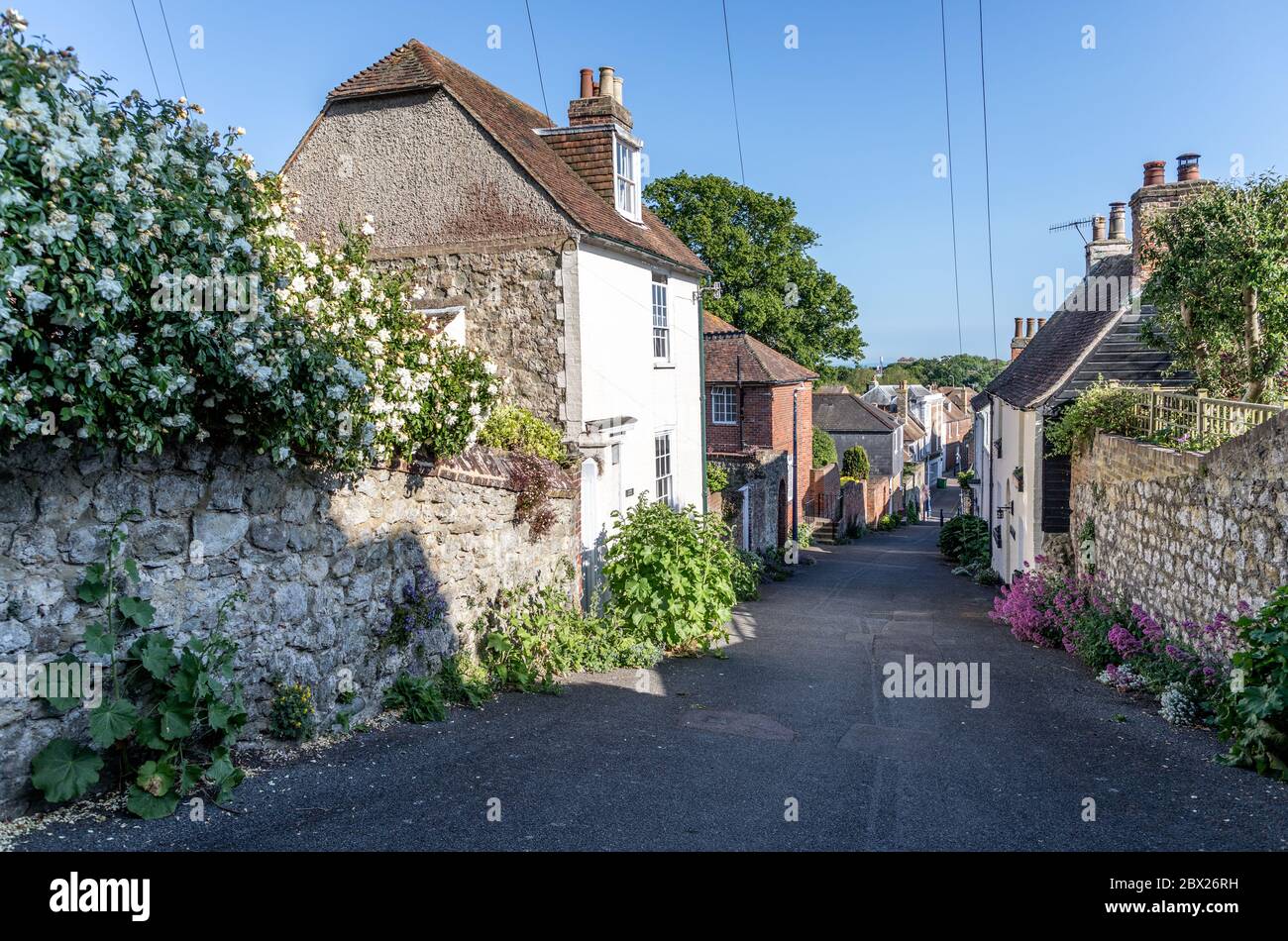 Traditional Houses in The Hythe Kent UK Stock Photo - Alamy