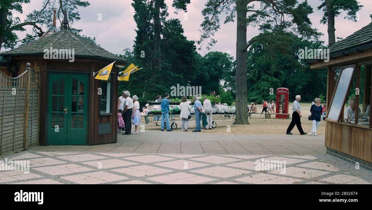 1995, visitors at Sandringham Country Park, Norfolk, eastern England ...