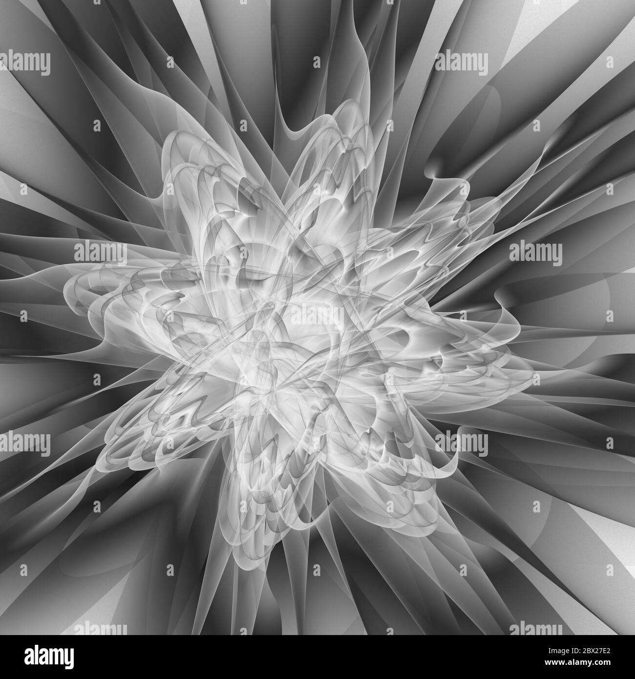 Abstract fractal illustration for creative design looks like flower ...
