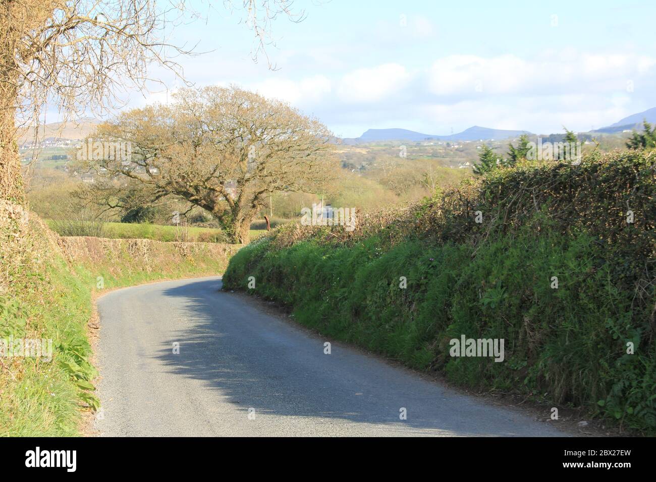 The backroads of NorthWales Stock Photo - Alamy