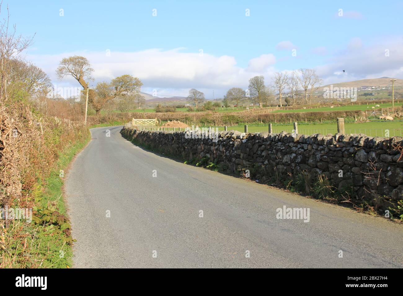 The backroads of NorthWales Stock Photo - Alamy