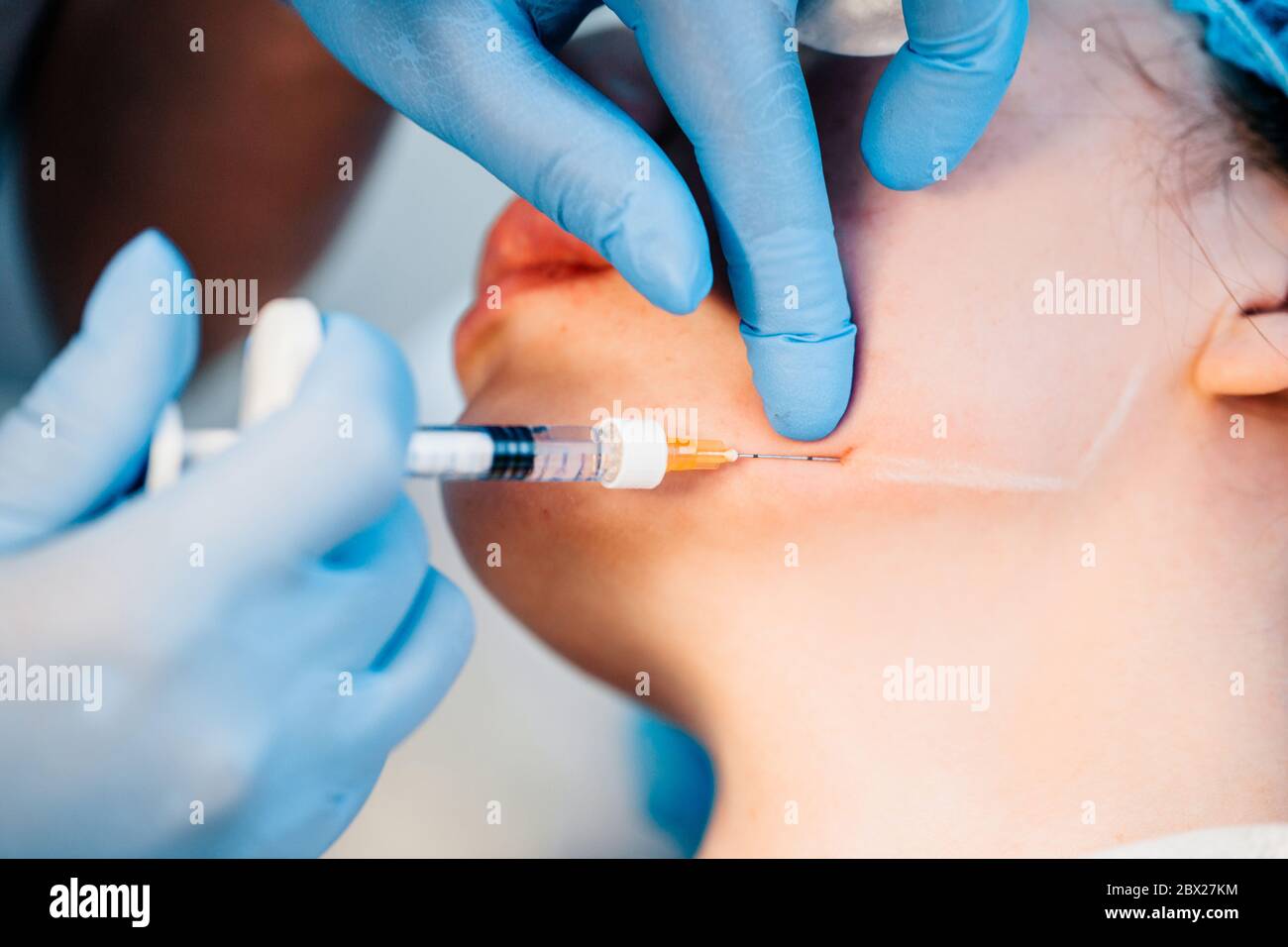 Beautiful nurse injection hi-res stock photography and images - Alamy