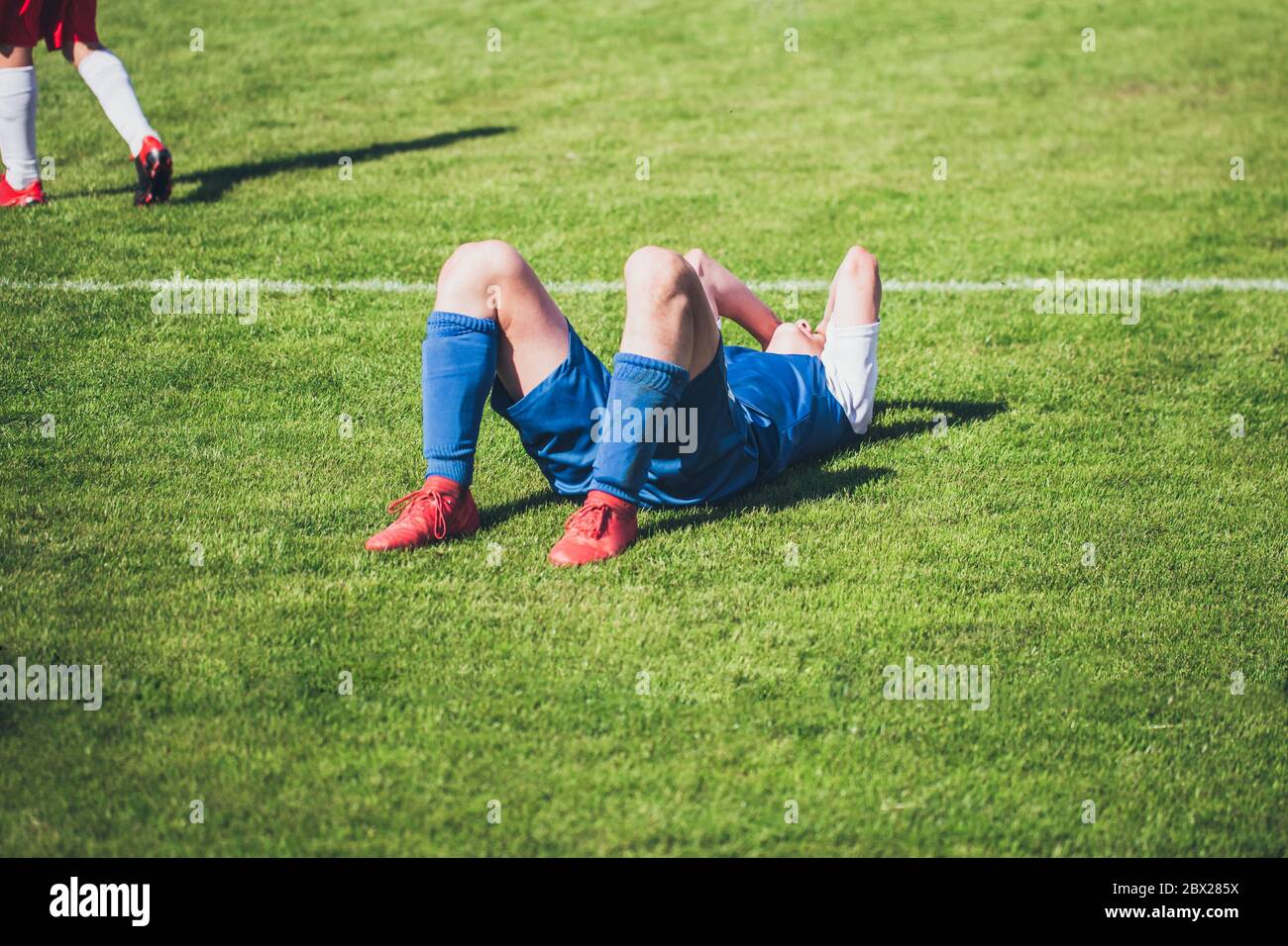 Action foul pain football hi-res stock photography and images - Alamy