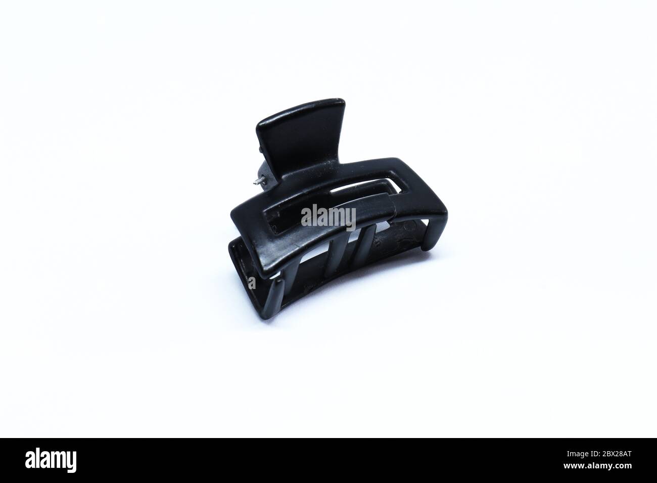 Black hair claw clips isolated on white background with clipping path ...