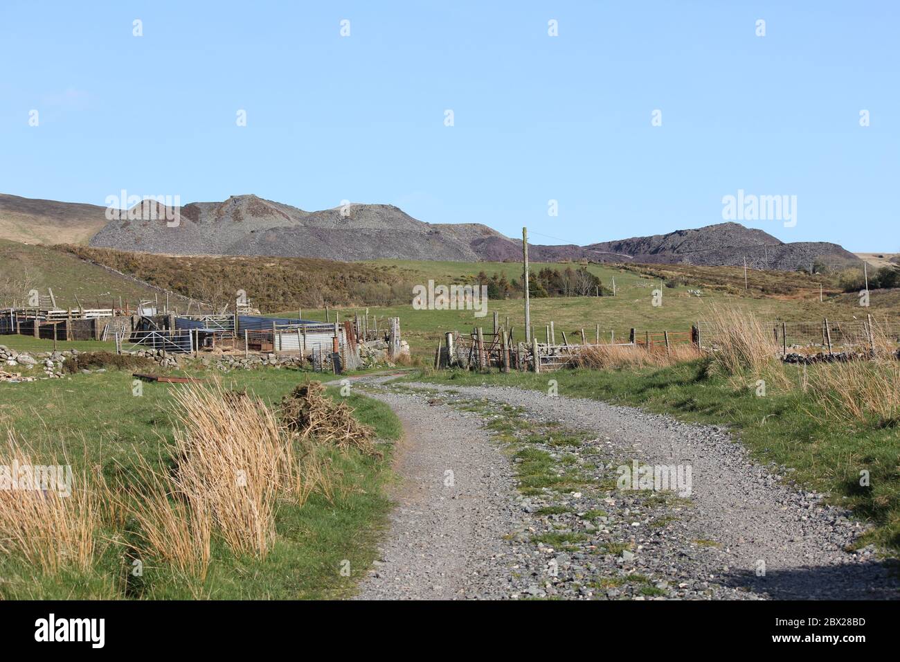 The backroads of NorthWales Stock Photo - Alamy