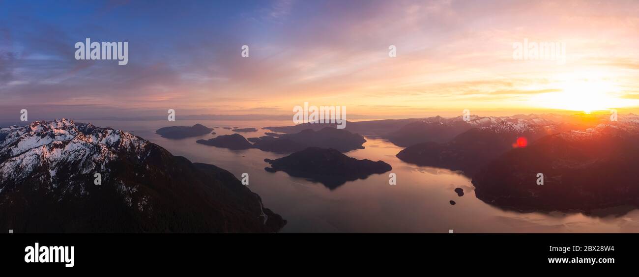 Aerial Canadian Nature Landscape Stock Photo - Alamy