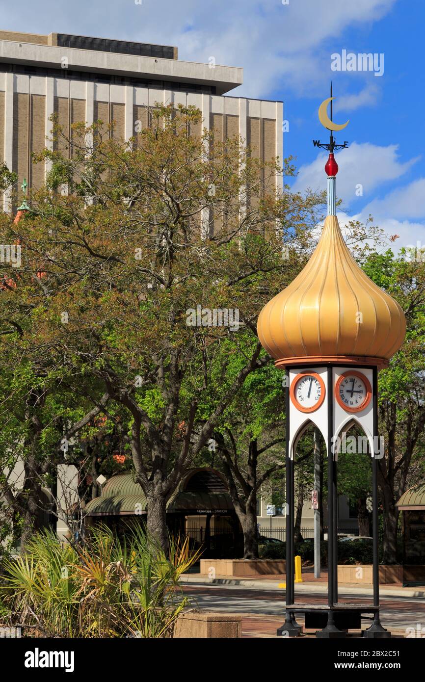 Downtown Clock Tower,Tampa,Florida,USA,North America Stock Photo - Alamy