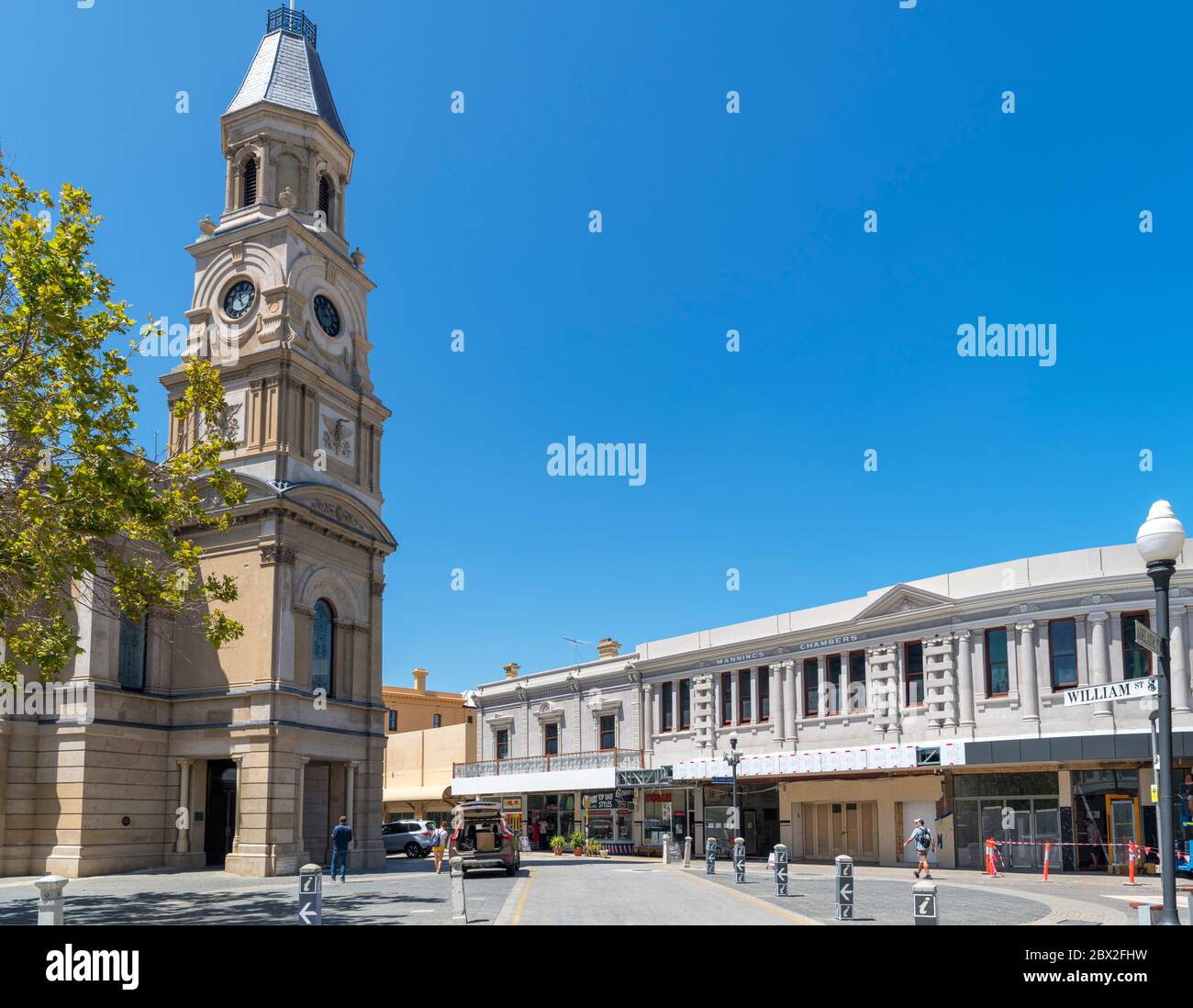 Fremantle Town Hall on William Street in the historic district ...