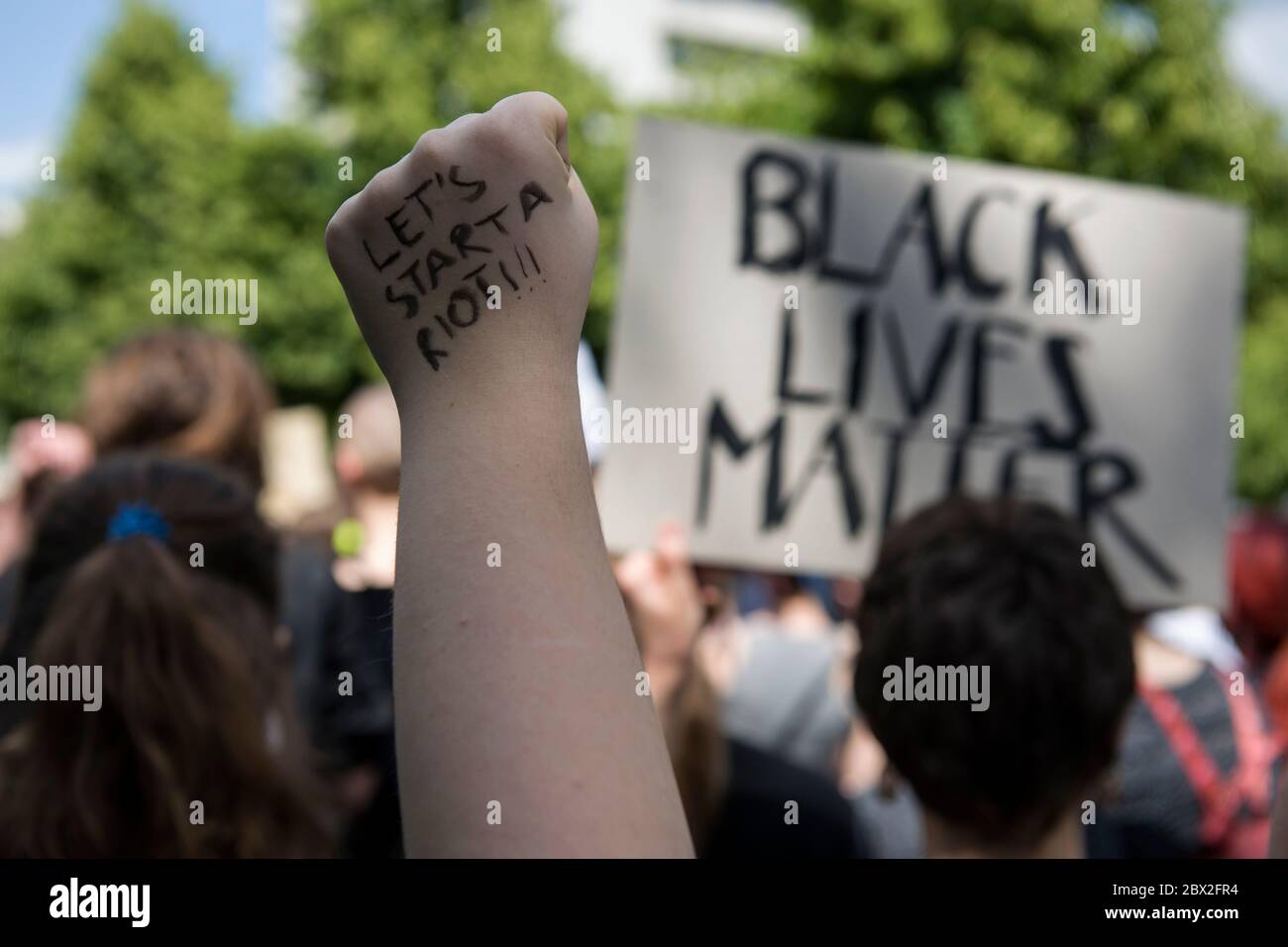 Lets start a riot hi-res stock photography and images - Alamy